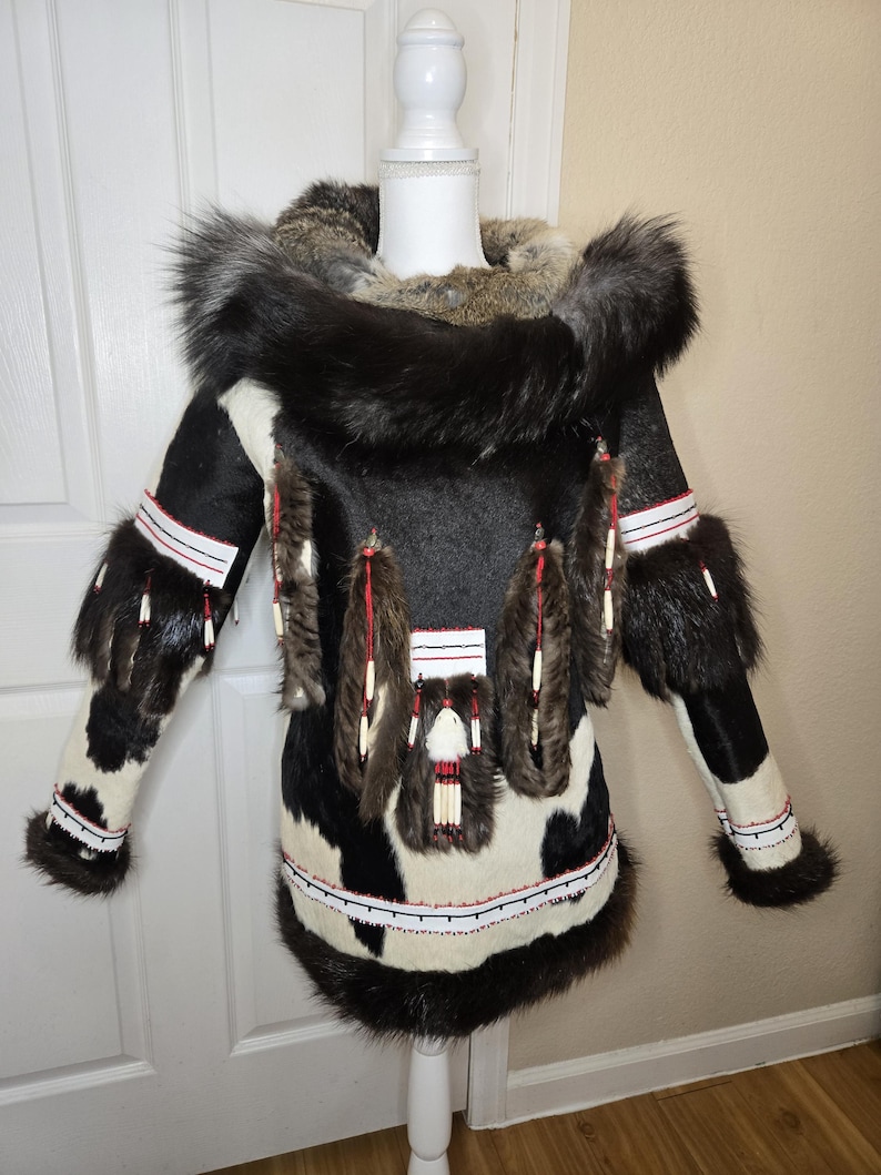 Qaspeq Fur Winter Jacket Eskimo Parka Inuit Made Yup'ik Alaska Native ...