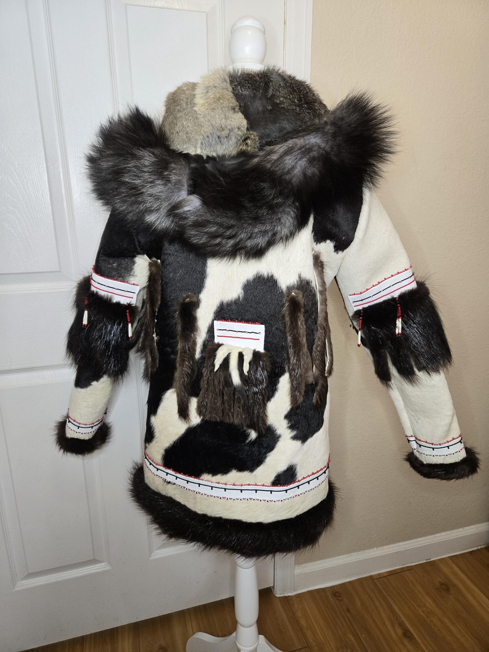 Qaspeq Fur Winter Jacket Eskimo Parka Inuit Made Yup'ik Alaska Native ...