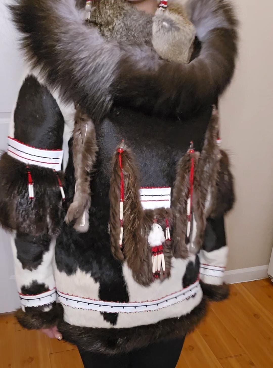 Qaspeq Fur Winter Jacket Eskimo Parka Inuit Made Yup'ik Alaska Native ...