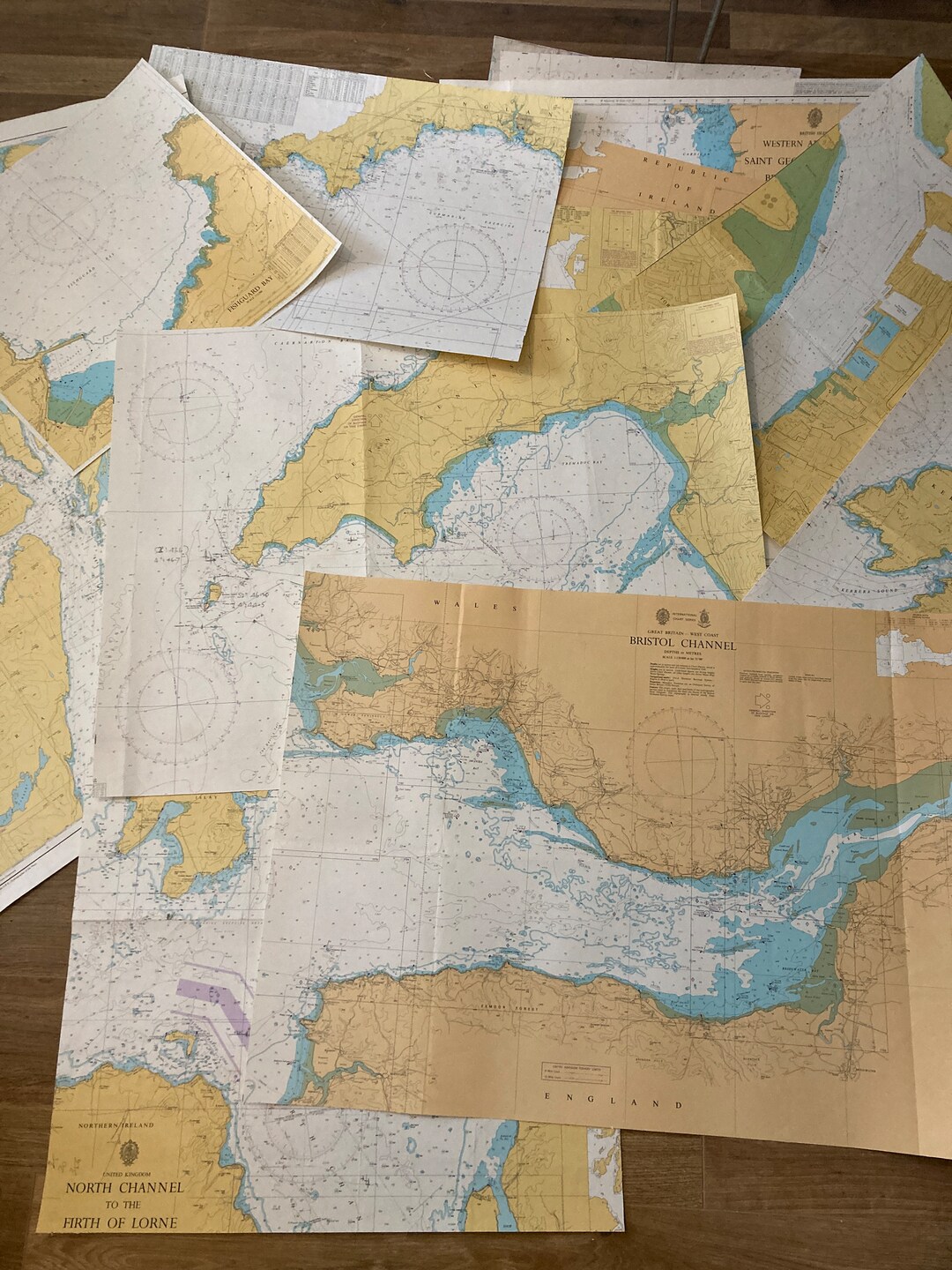 Vintage Coastal Maps. 50 X 70cm Admiralty Maps From 1970s and - Etsy
