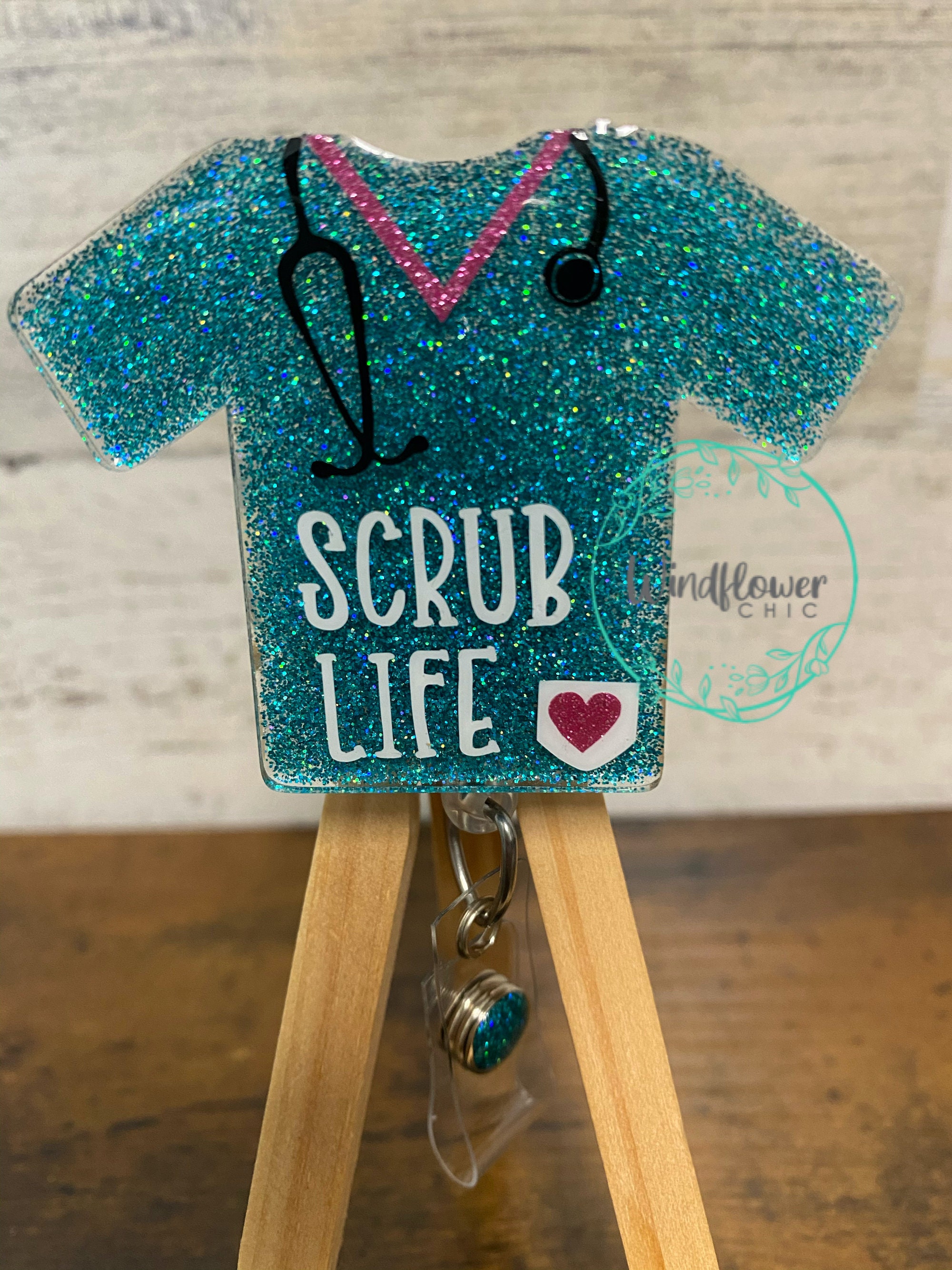 Scrub Life Badge Reel Medical Badge Reel Nurse Badge Reel | Etsy