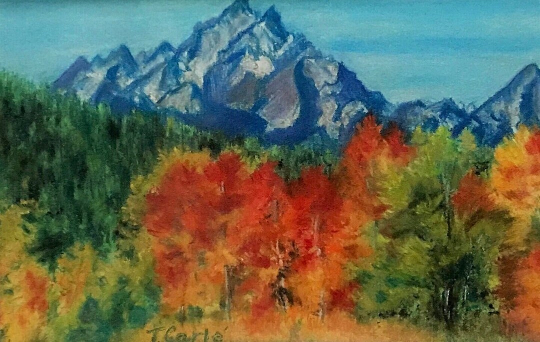 Original Pastel Yellowstone in Fall - Etsy