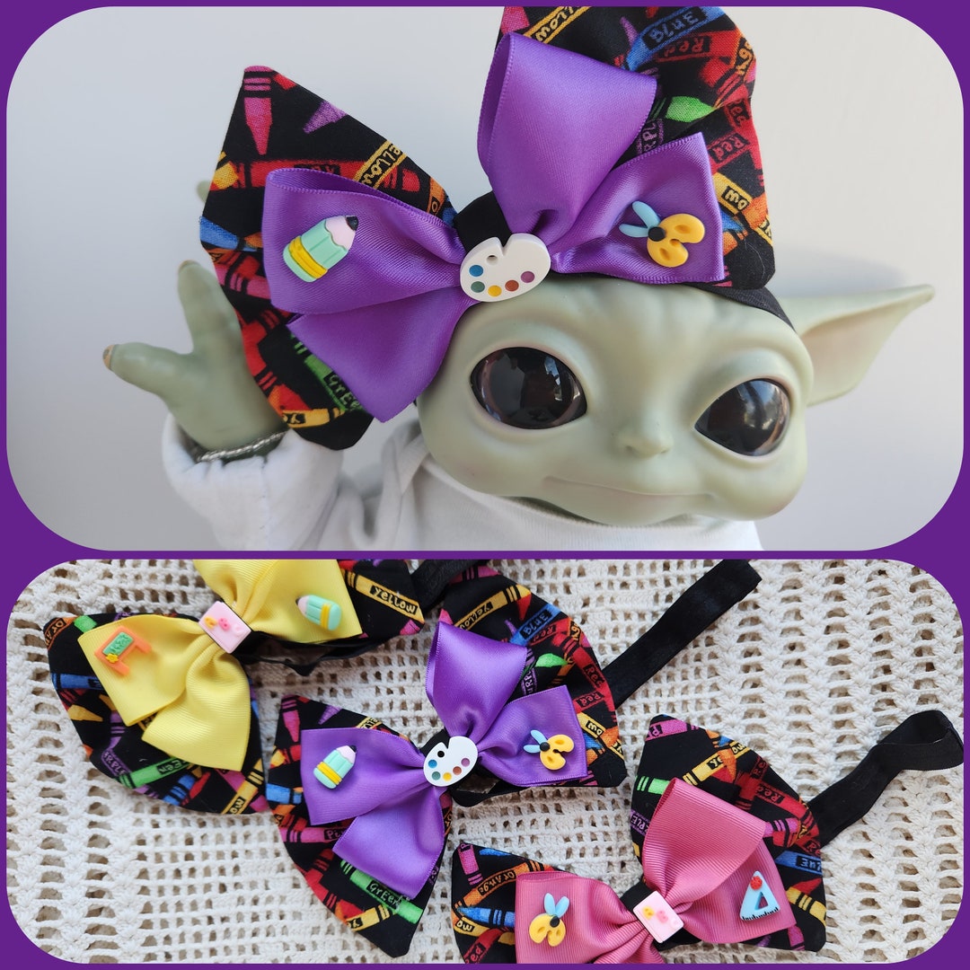 School Days Big Bow, Baby Yoda,reborn Doll, Doll Bow, Big Bow, Back to ...