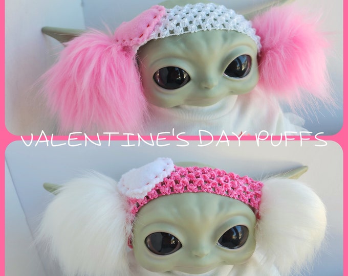Cozy Puffs, Earmuffs, Baby Yoda Accessories, Doll Accessories, Reborn ...