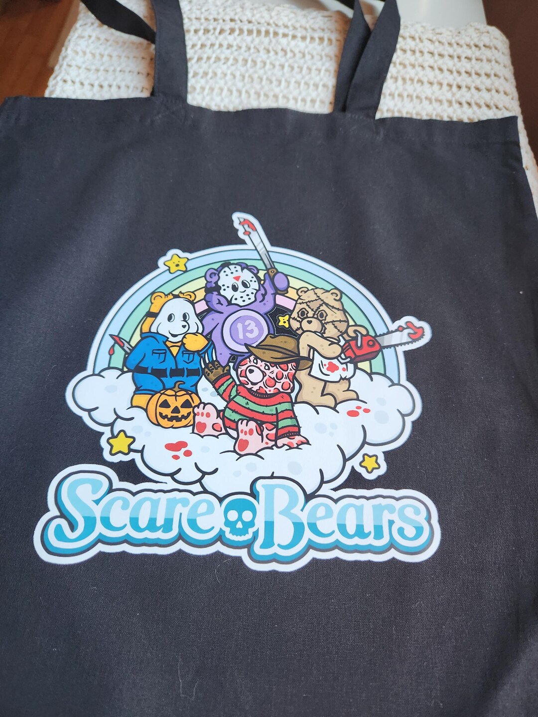 Horror Tote, Scare Bears, Halloween Tote, Horror Bag, Horror Fan ...