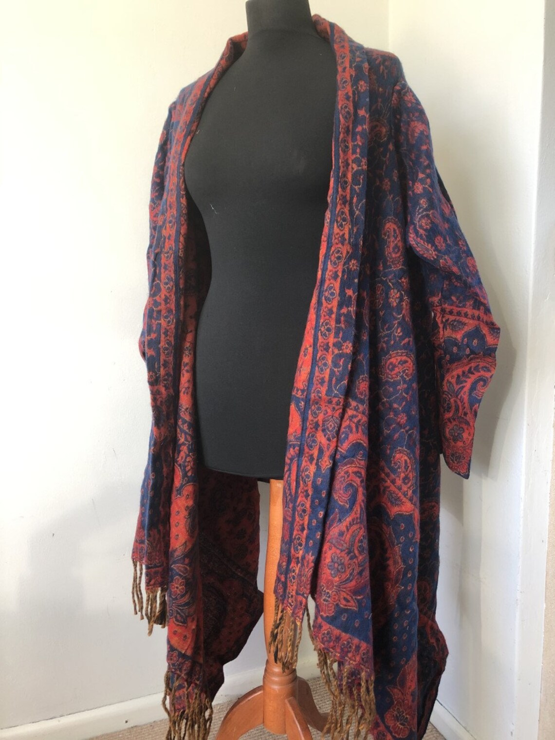 Women's Winter Wrap Jacket paisley Alternative Festival | Etsy
