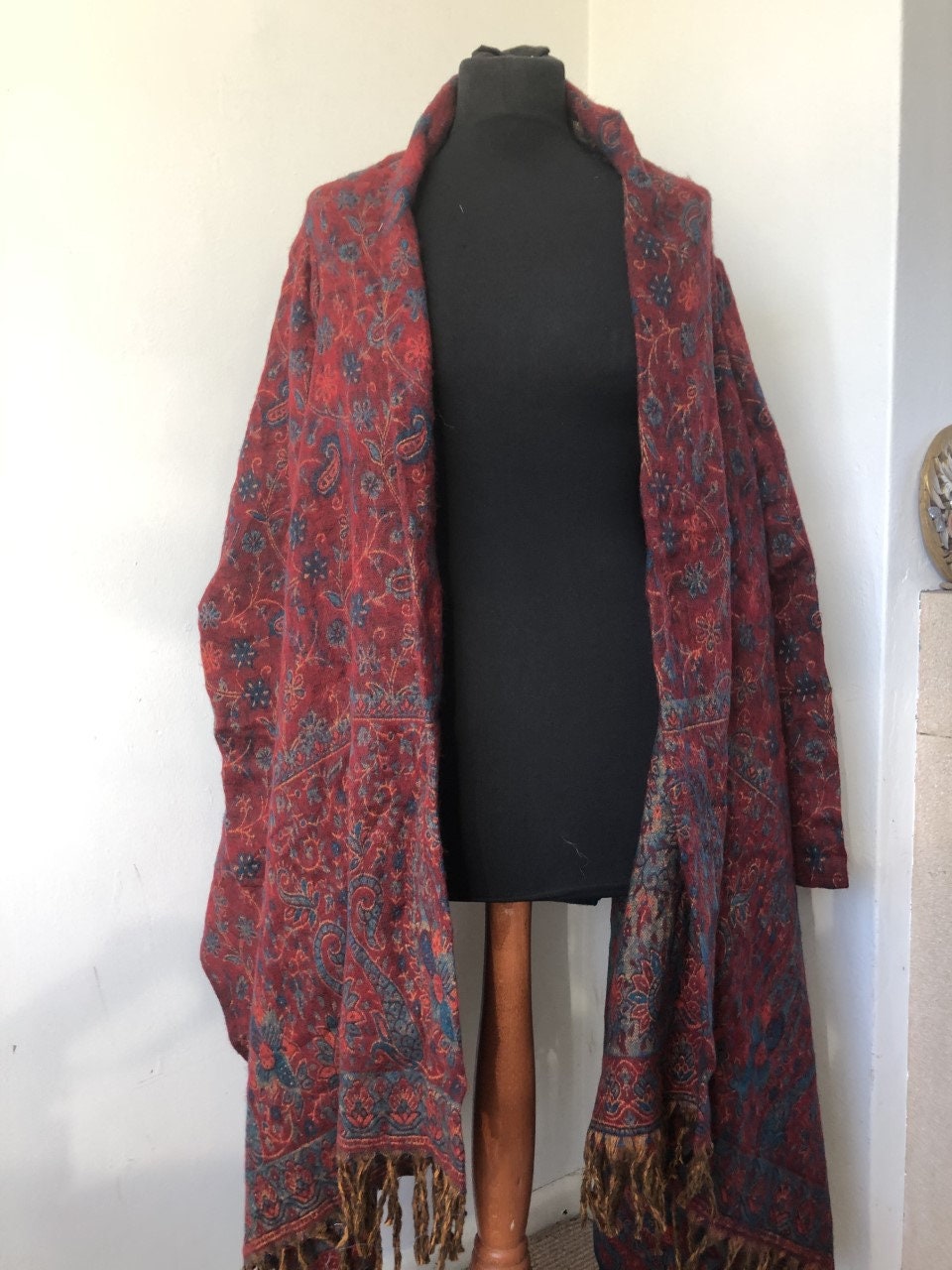 Women's Winter Wrap Jacket paisley Alternative Festival | Etsy
