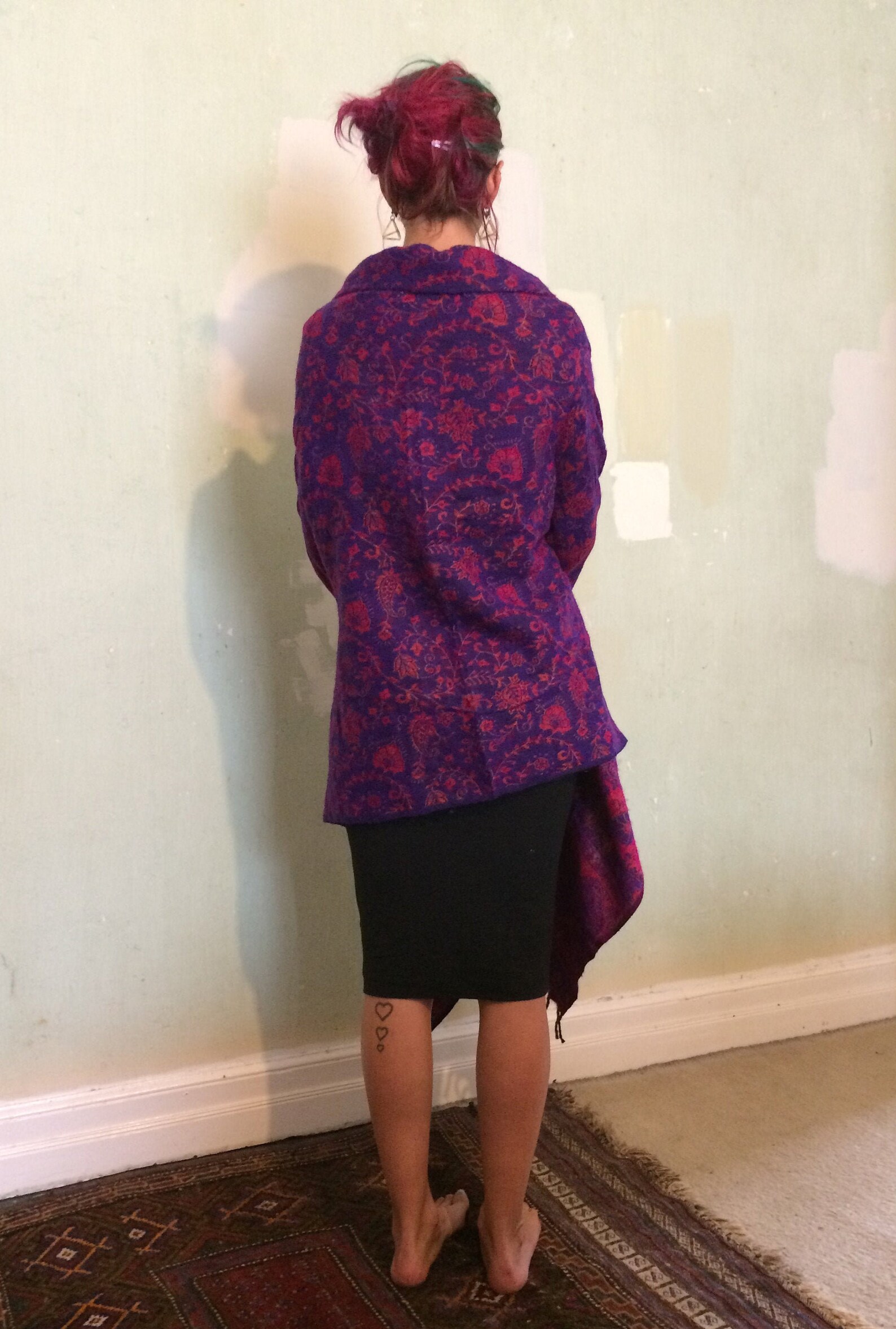 Women's Winter Wrap Jacket Paisley Alternative Festival - Etsy UK