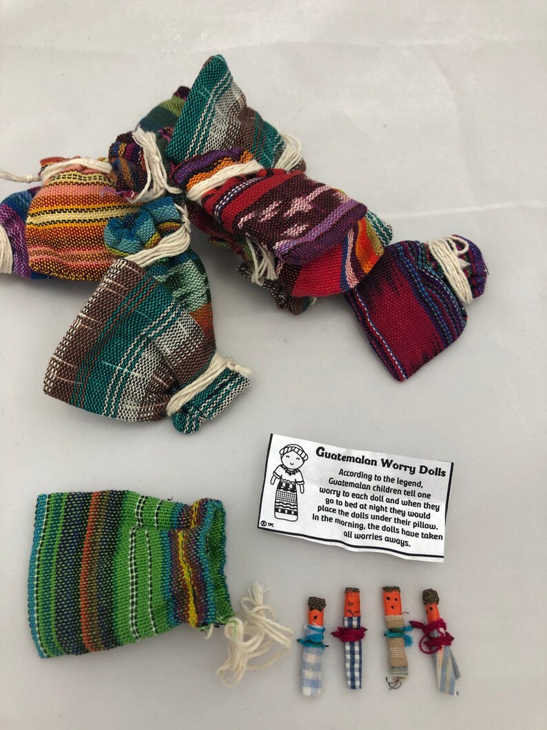 Bag of Worry Dolls Guatemalan Folk Traditional Handmade Craft | Etsy