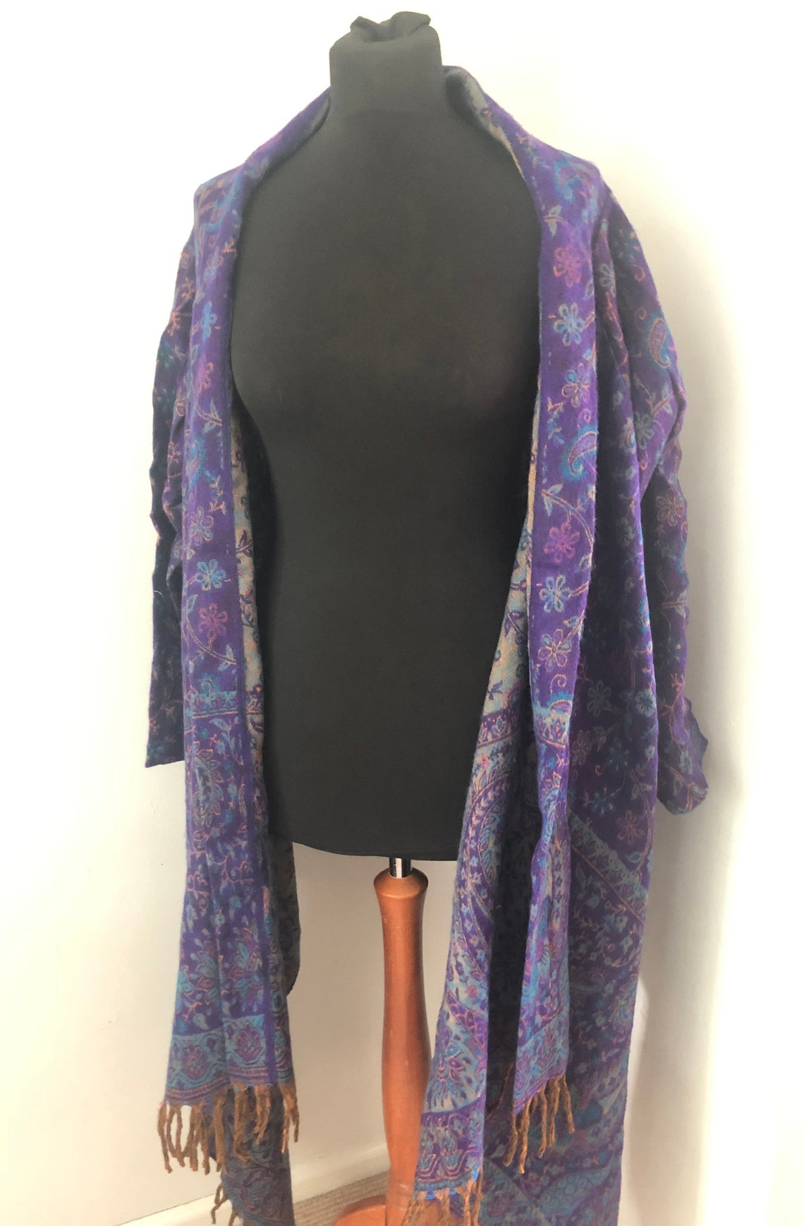 Women's Winter Wrap Jacket Paisley Alternative Festival - Etsy UK