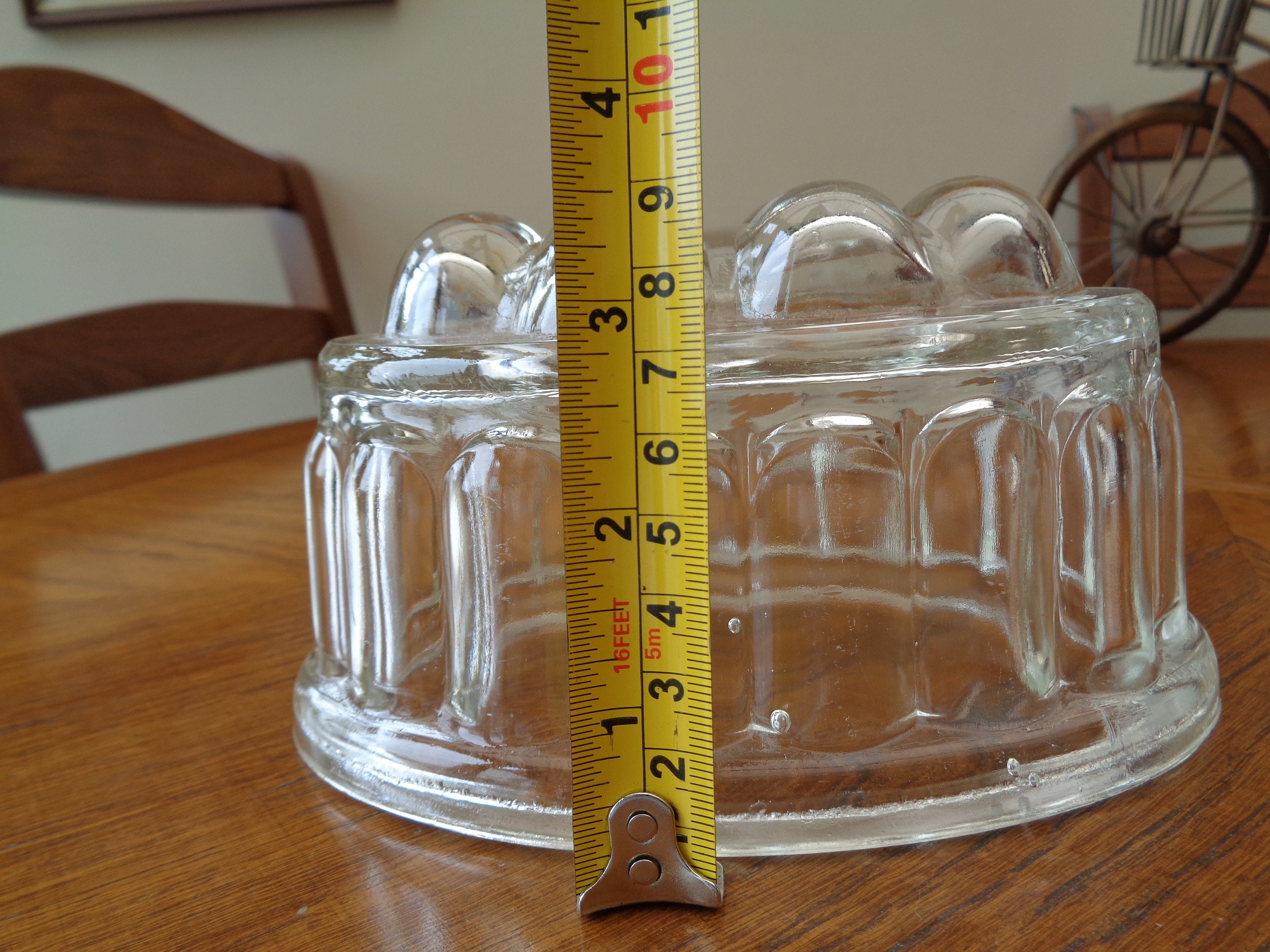 Jelly Mould Clear Glass Shaped Vintage Jelly Mould | Etsy