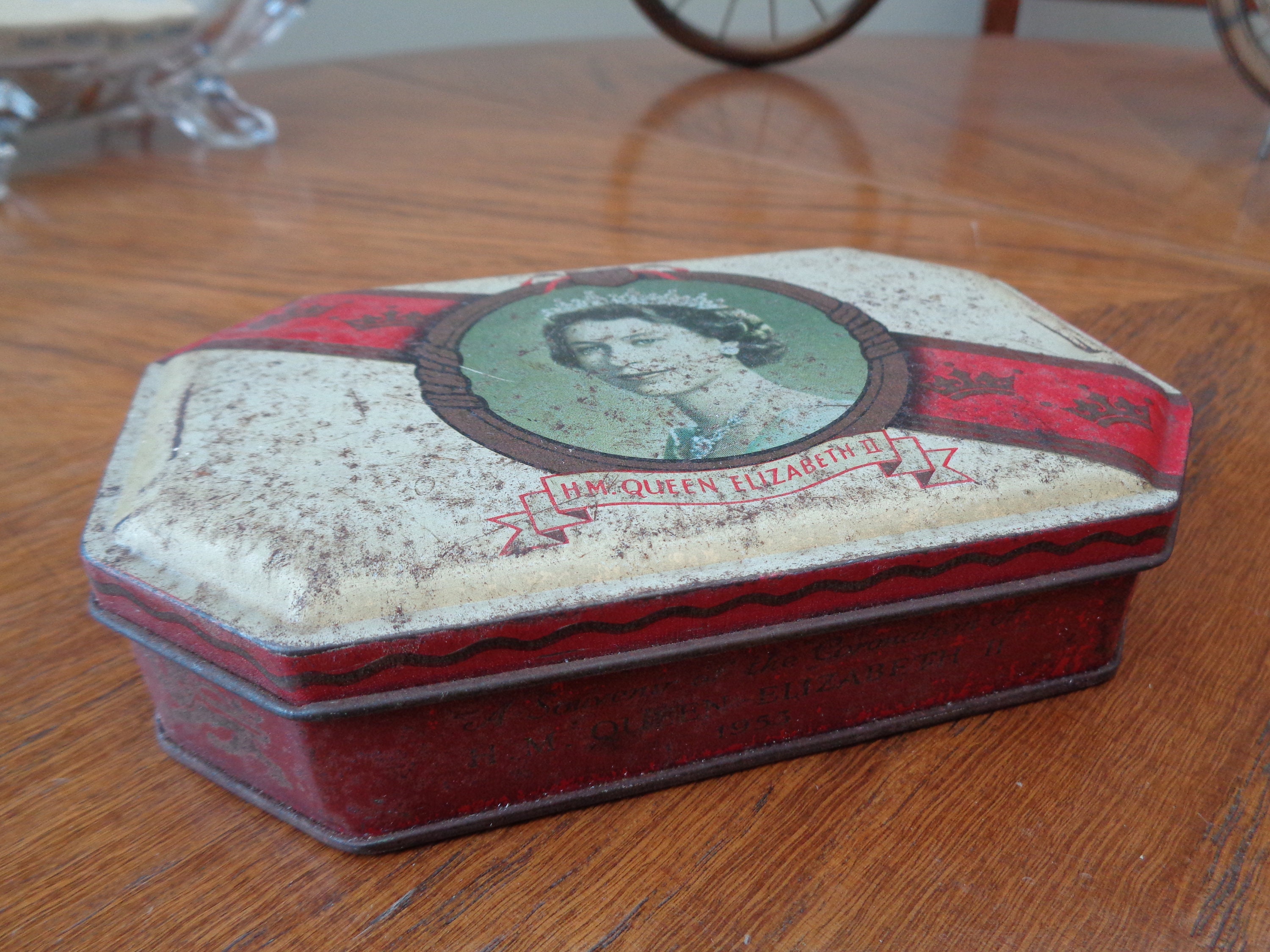 Vintage Tin Queen Elizabeth II Coronation Celebration Tin | Etsy