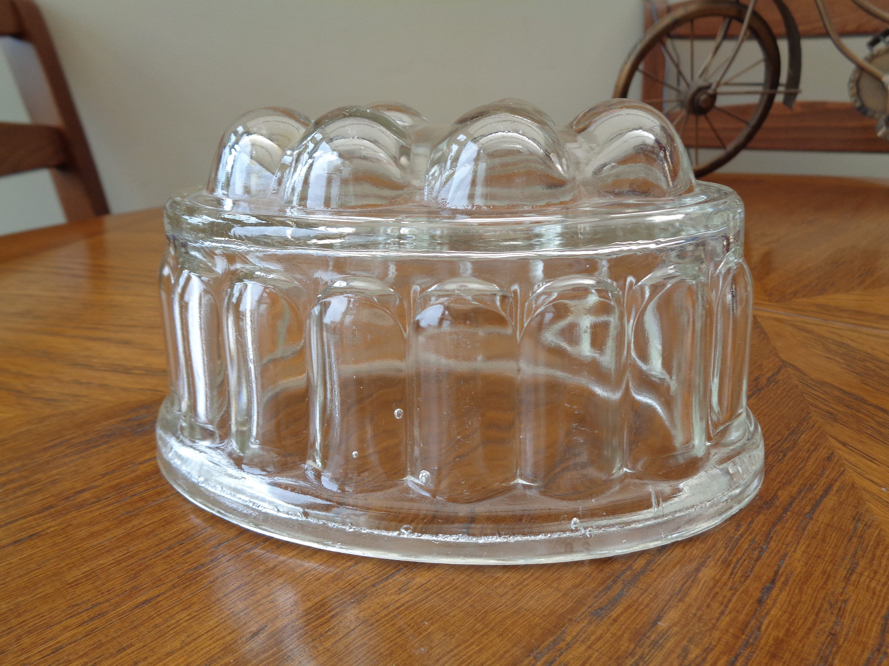 Jelly Mould Clear Glass Shaped Vintage Jelly Mould | Etsy