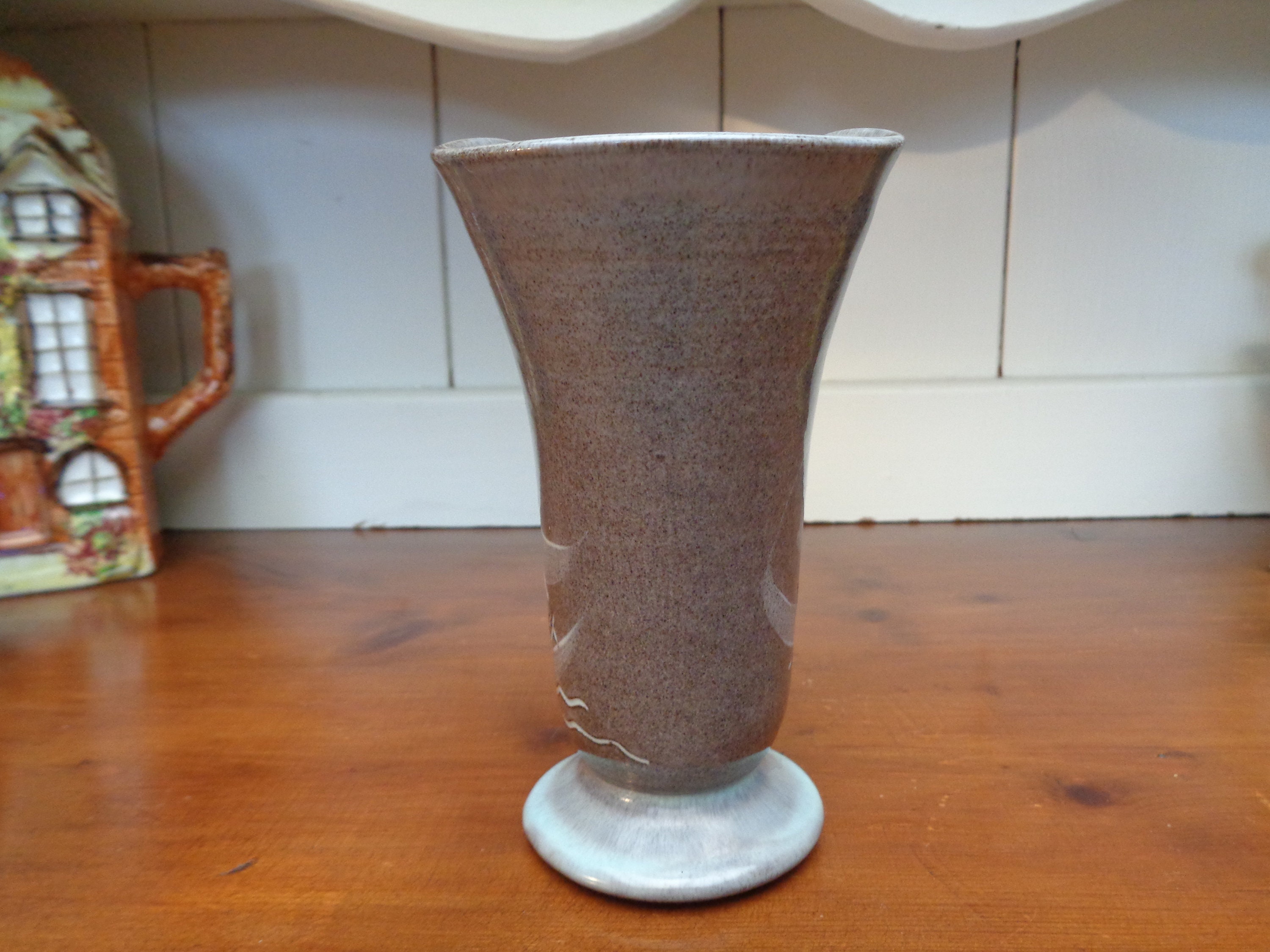 Dunster Pottery Vase, Dunster Studio Pottery Altered Swan Vase, George ...