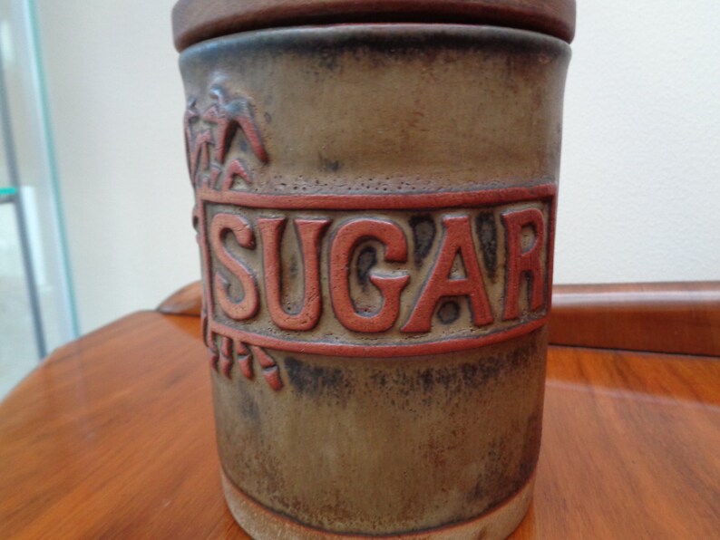 Tremar Pottery Vintage Lidded Sugar Pot Cornish Studio - Etsy