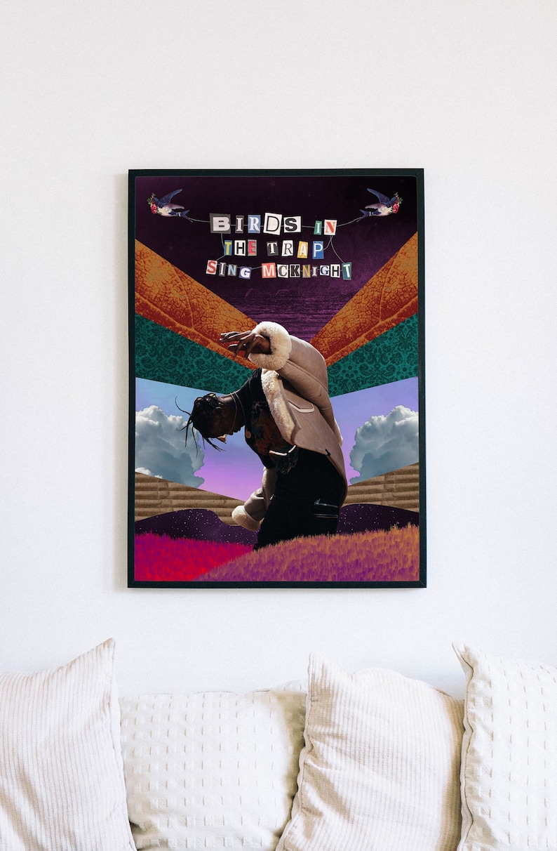 Travis Scott Birds in the Trap Poster, Astroworld Poster, Travis Scott ...