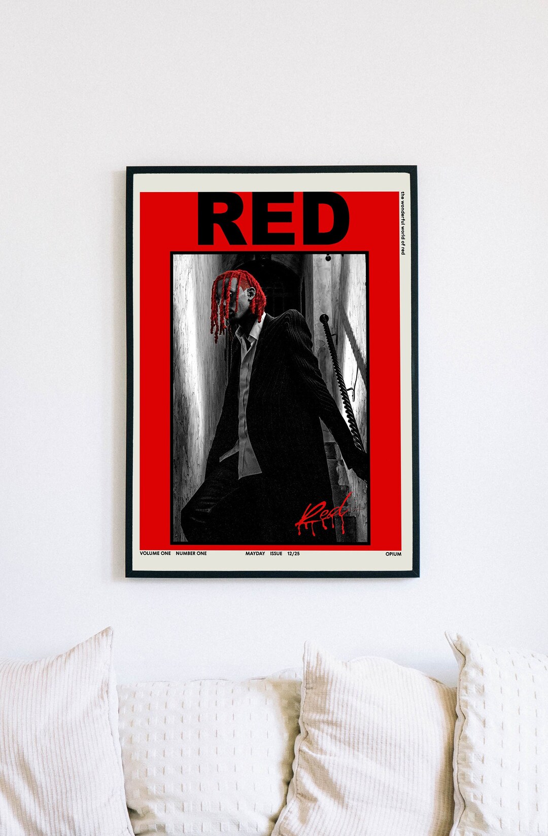 Playboi Carti Whole Lotta Red Poster, Red Poster, Playboi Carti Design ...