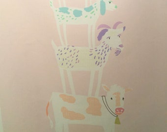 Farm Animal Stack Cutouts Ready for You to Paint Farmhouse, Cow, Pig ...