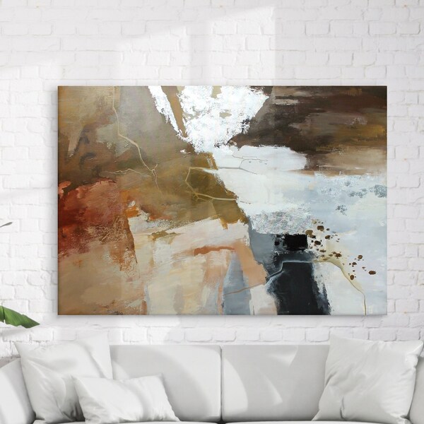 Silver Abstract Art - Etsy