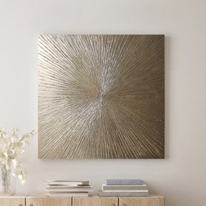 Golden Art | Sun Abstract Painting | Heavy Texture Acrylic Painting ...