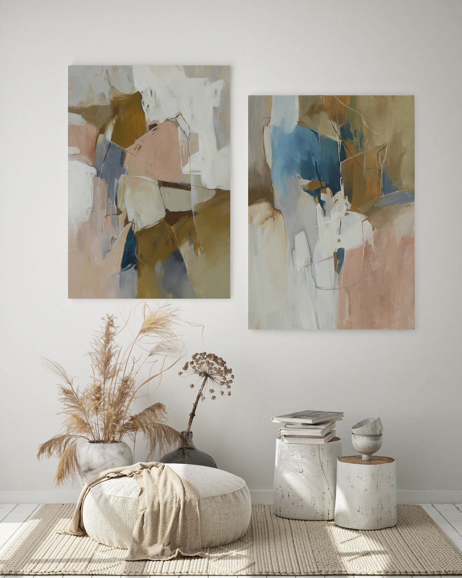 Poster Pink Blue | Blue Pink Print | Abstract Pink Blue Poster | Pink ...
