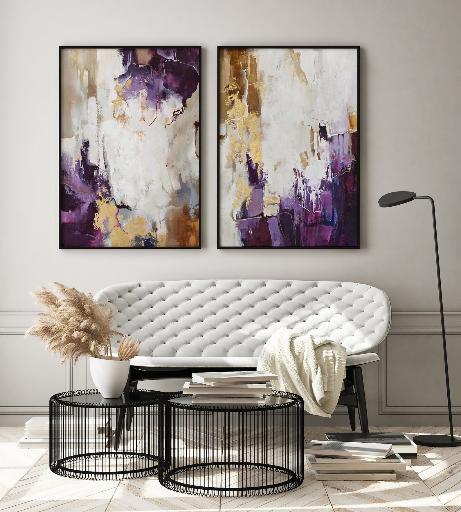 Purple Abstract Art | Purple Abstract Painting | Purple Abstract Wall ...