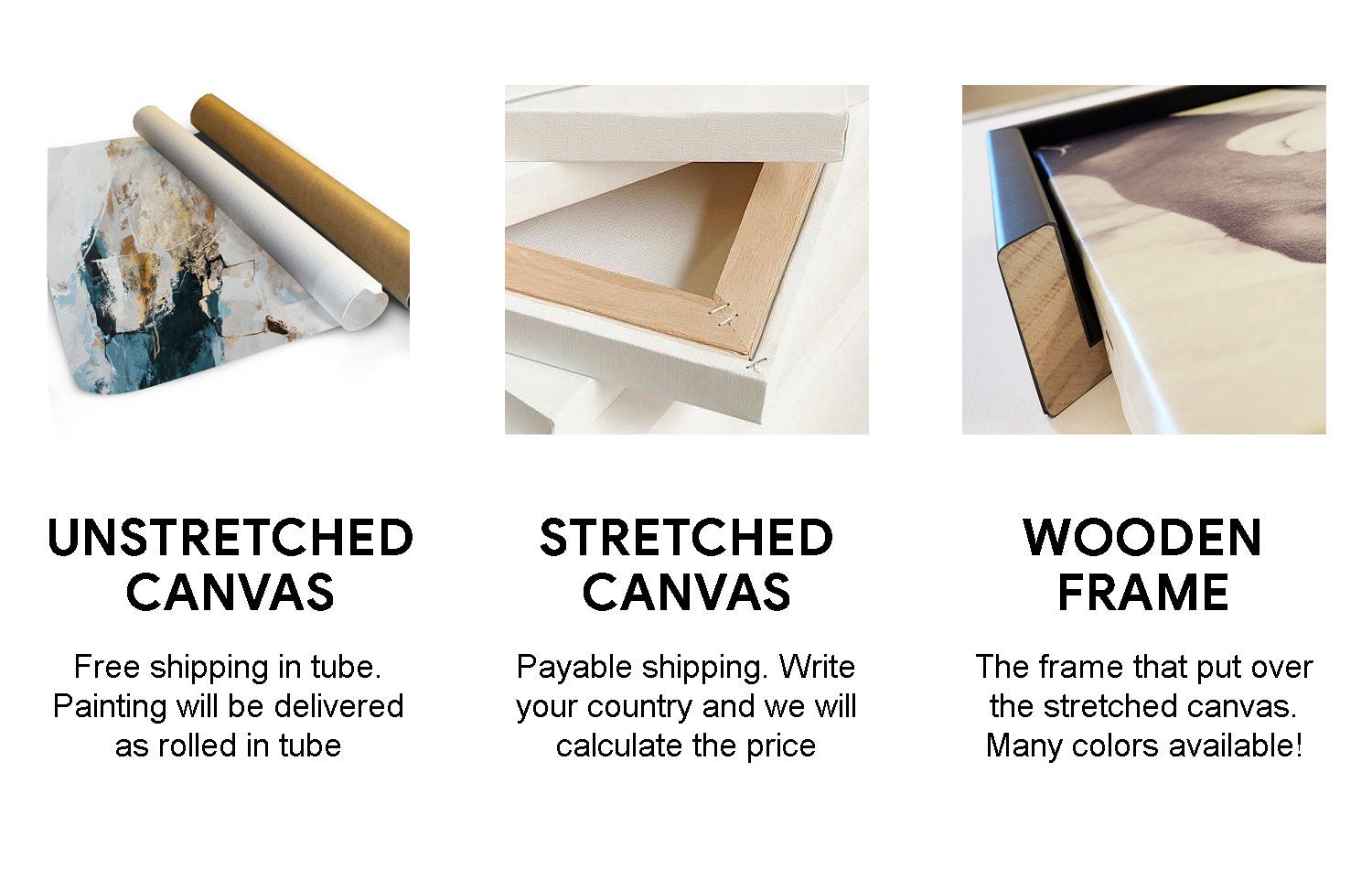 Painting Teal Green Abstract Blue Wall Art Blue Silver - Etsy