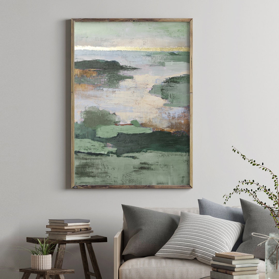 Sage Green Wall Art | Sage Green Painting | Sage Green Art | Sage Green ...