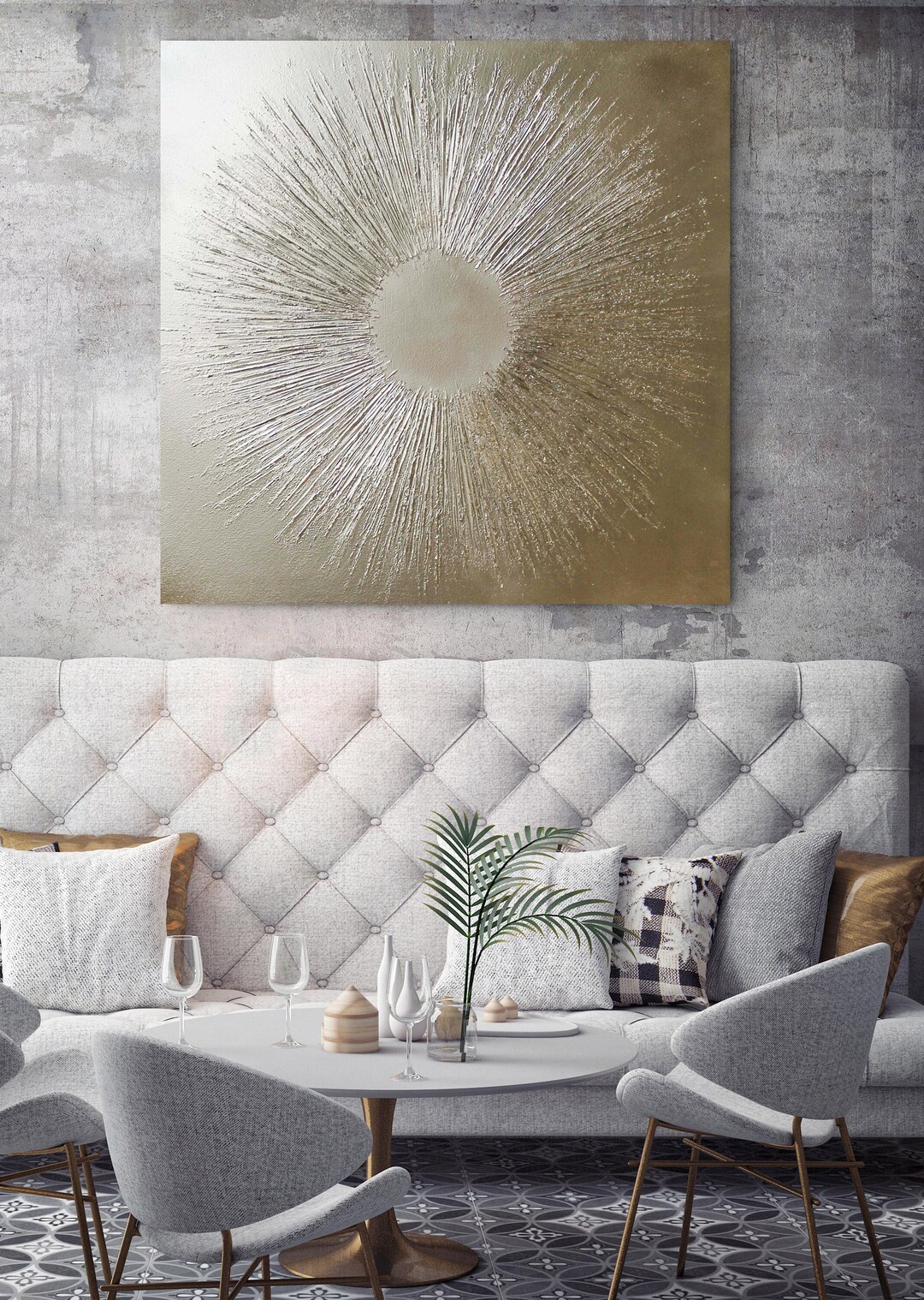 Golden Art Sun Abstract Painting Golden Sun Texture Painting Painting ...