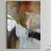 Rust Abstract Art | Rust and Gray Wall Art | Rust Gray Set of 2 | Rust ...