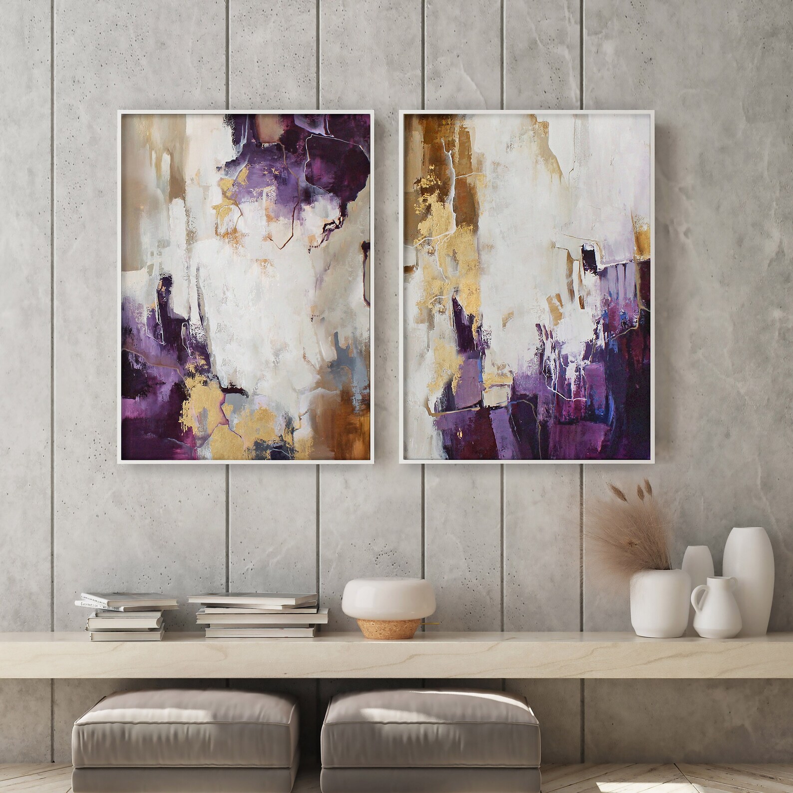 Purple Abstract Art | Purple Abstract Painting | Purple Abstract Wall ...