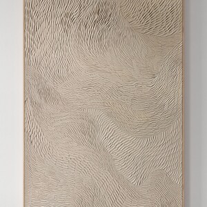 Textured Abstract Beige Painting | Beige Textured Wall Art | Acrylic ...