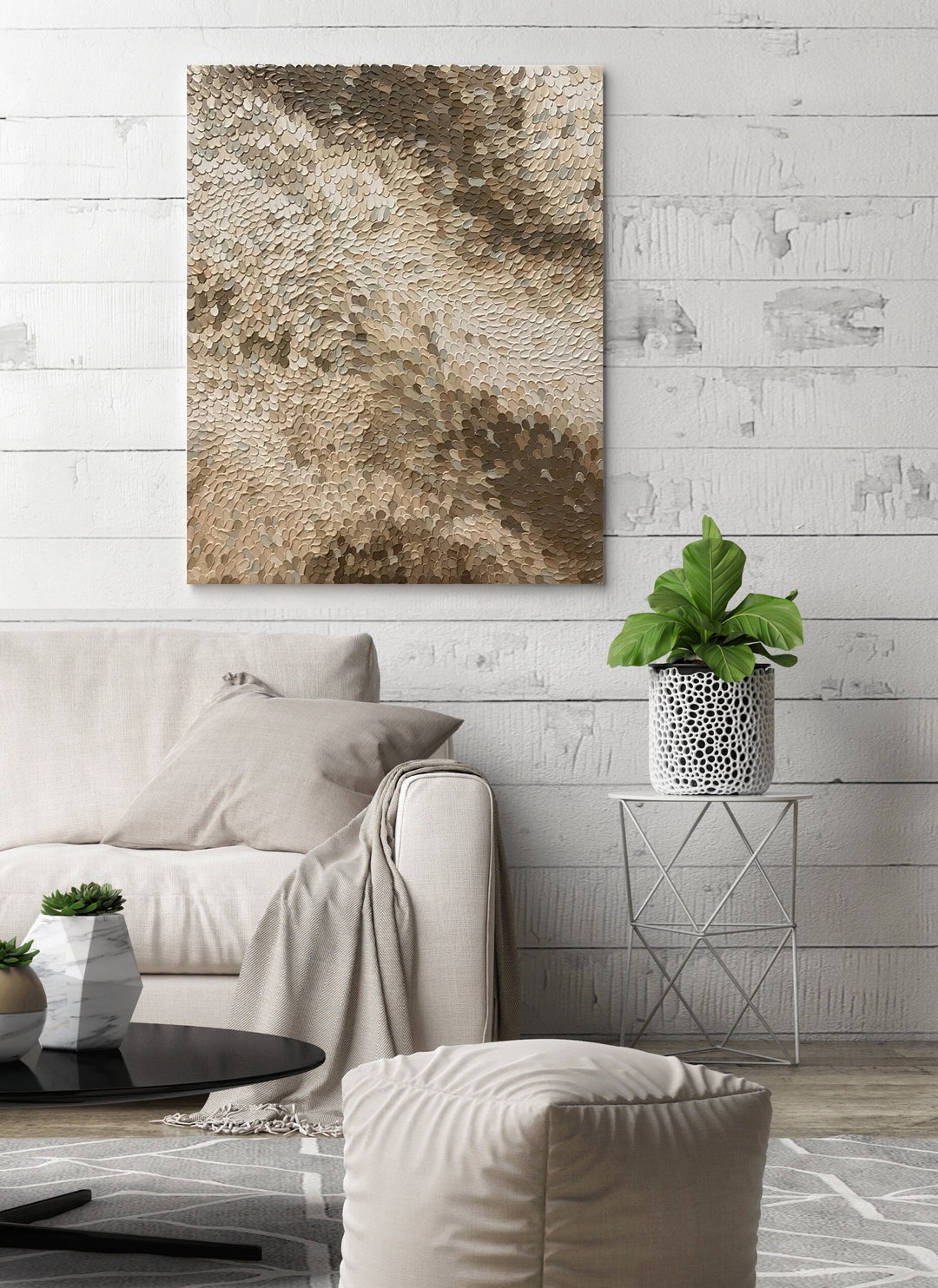 Textured Brown Wall Art | Textured Beige Abstract | Textured Brown ...