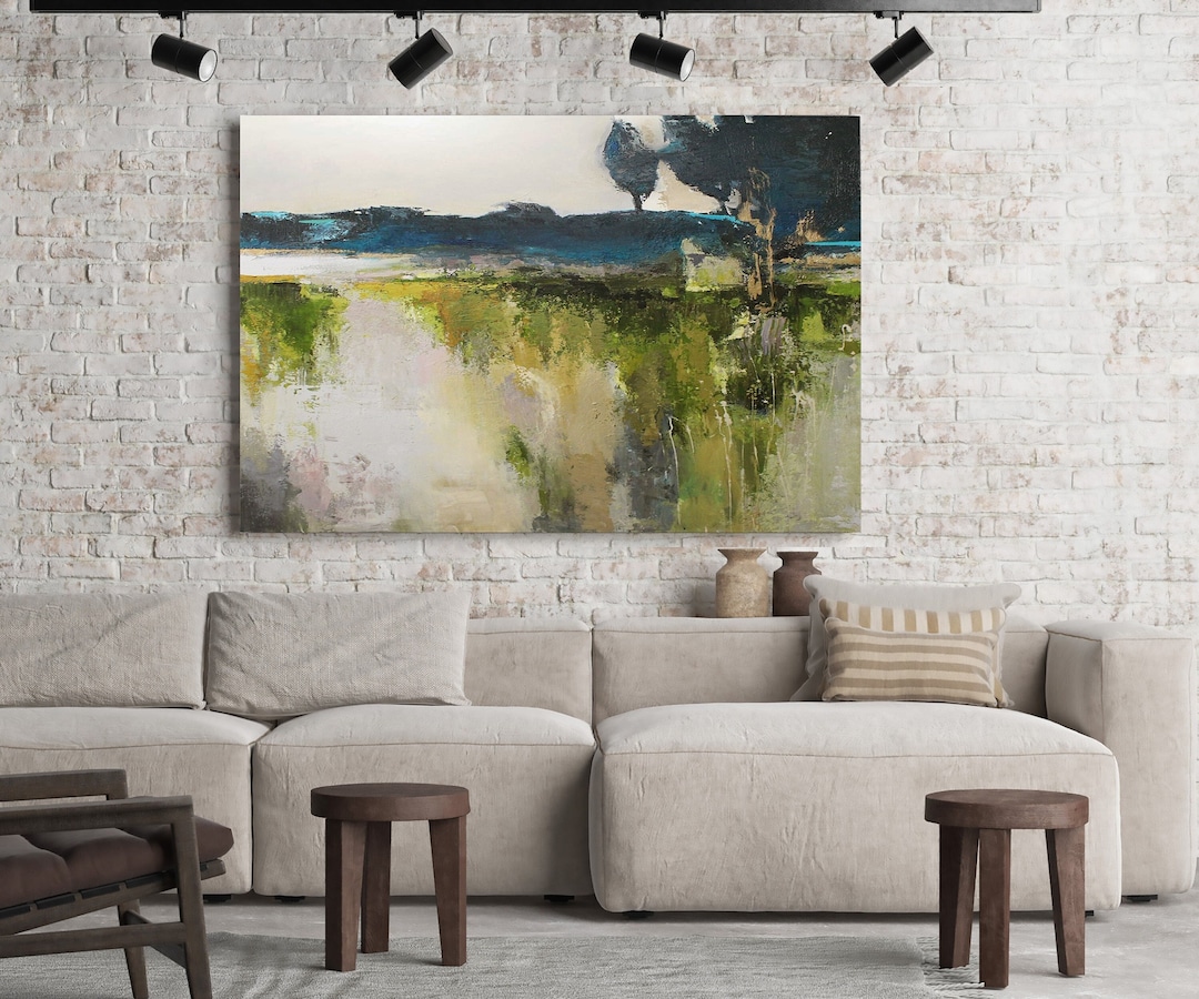 Green Painting | Abstract Forest Painting | Green Abstract Painting ...