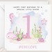 Personalised Pink Sea Life Birthday Card Pink Under the Sea - Etsy