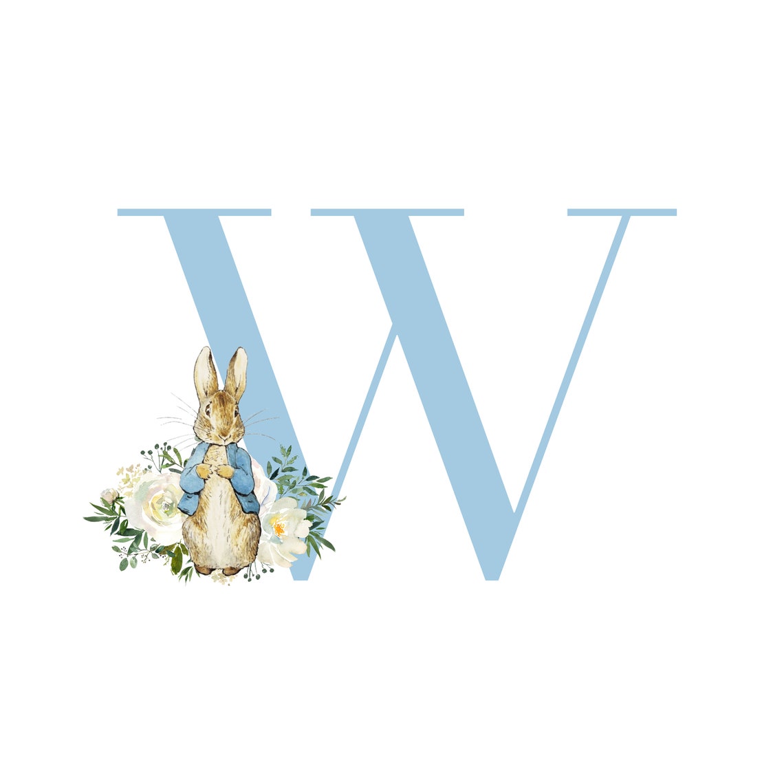 Personalised Alphabet Peter Rabbit New Baby Card New Baby | Etsy UK