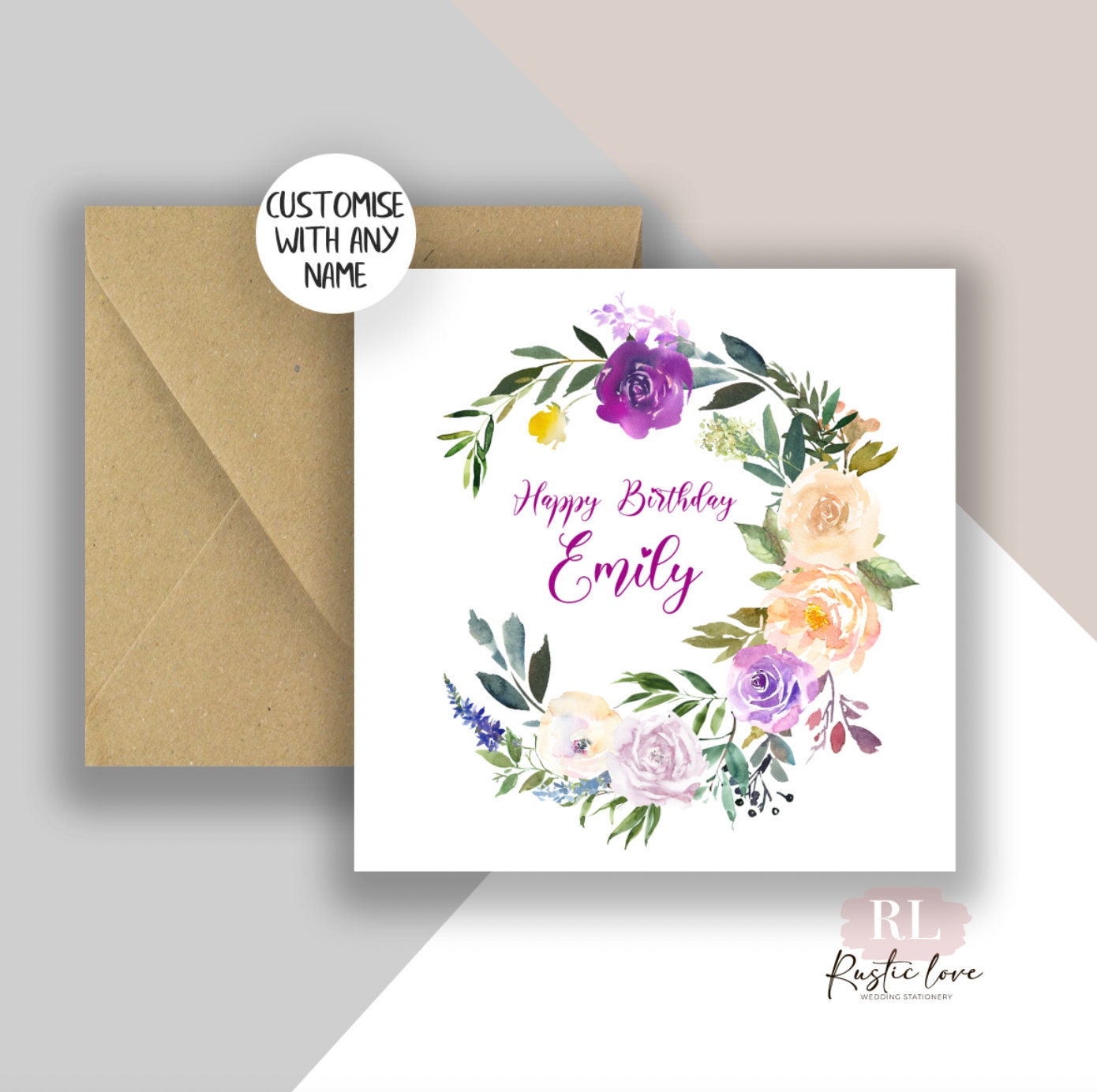 Personalised Birthday Card Happy Birthday Card Personalised - Etsy UK