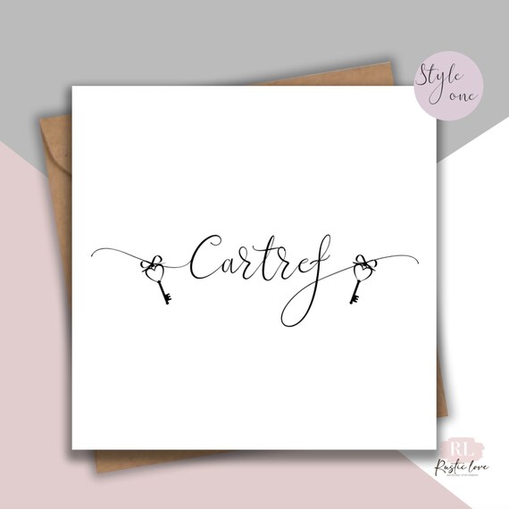 Welsh Cartref Newydd Greeting Card Welsh Housewarming Card - Etsy UK