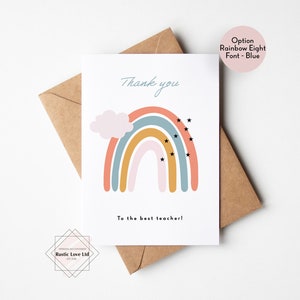 Best Teacher Card, Leaving School Card, End of School Card, Teacher ...