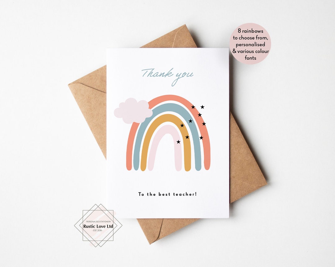 Best Teacher Card, Leaving School Card, End of School Card, Teacher ...