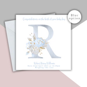 Personalised New Baby Card, New Baby, Personalised Card ...