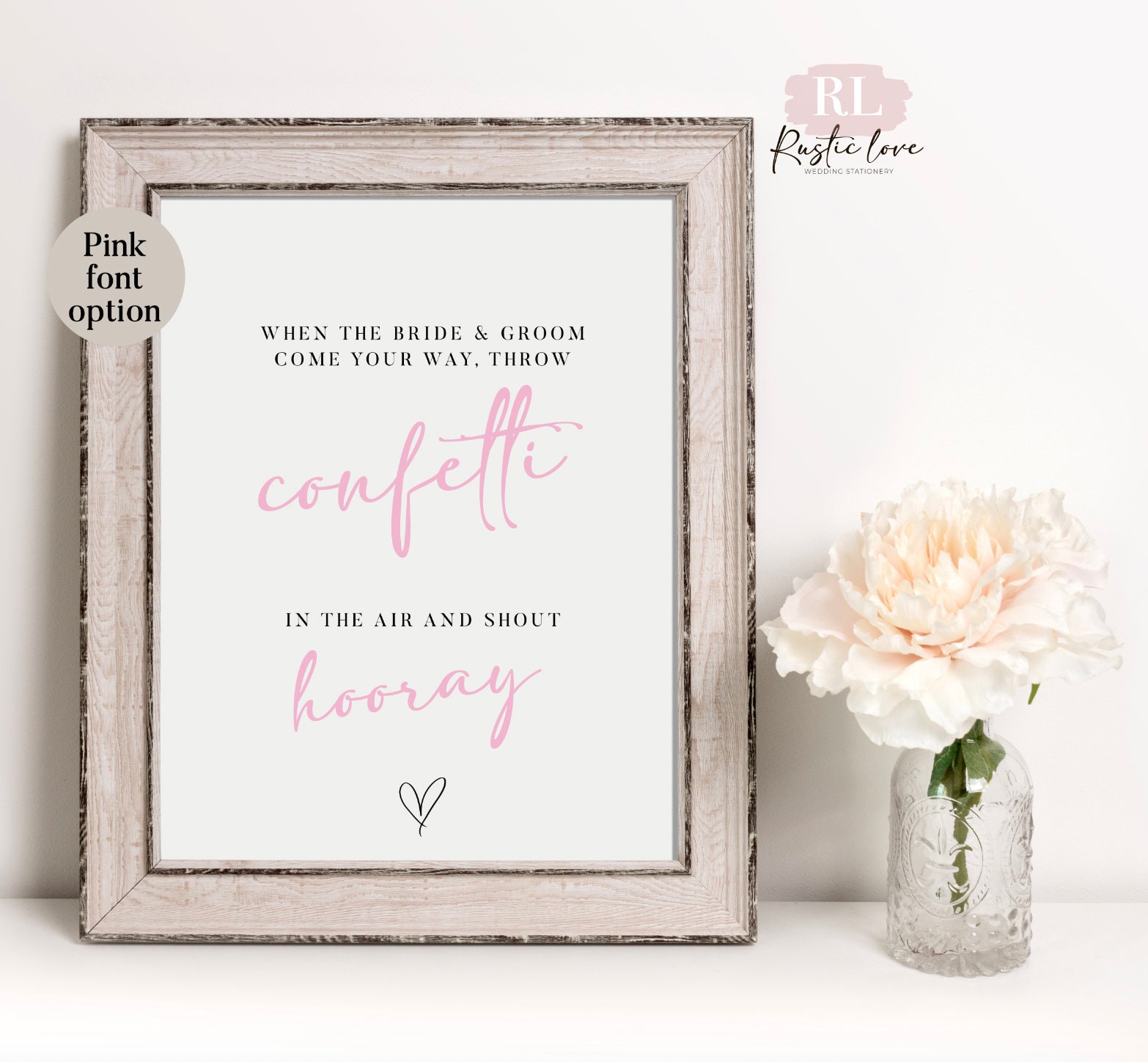 Wedding Sign Wedding Confetti Confetti Sign Wedding | Etsy UK