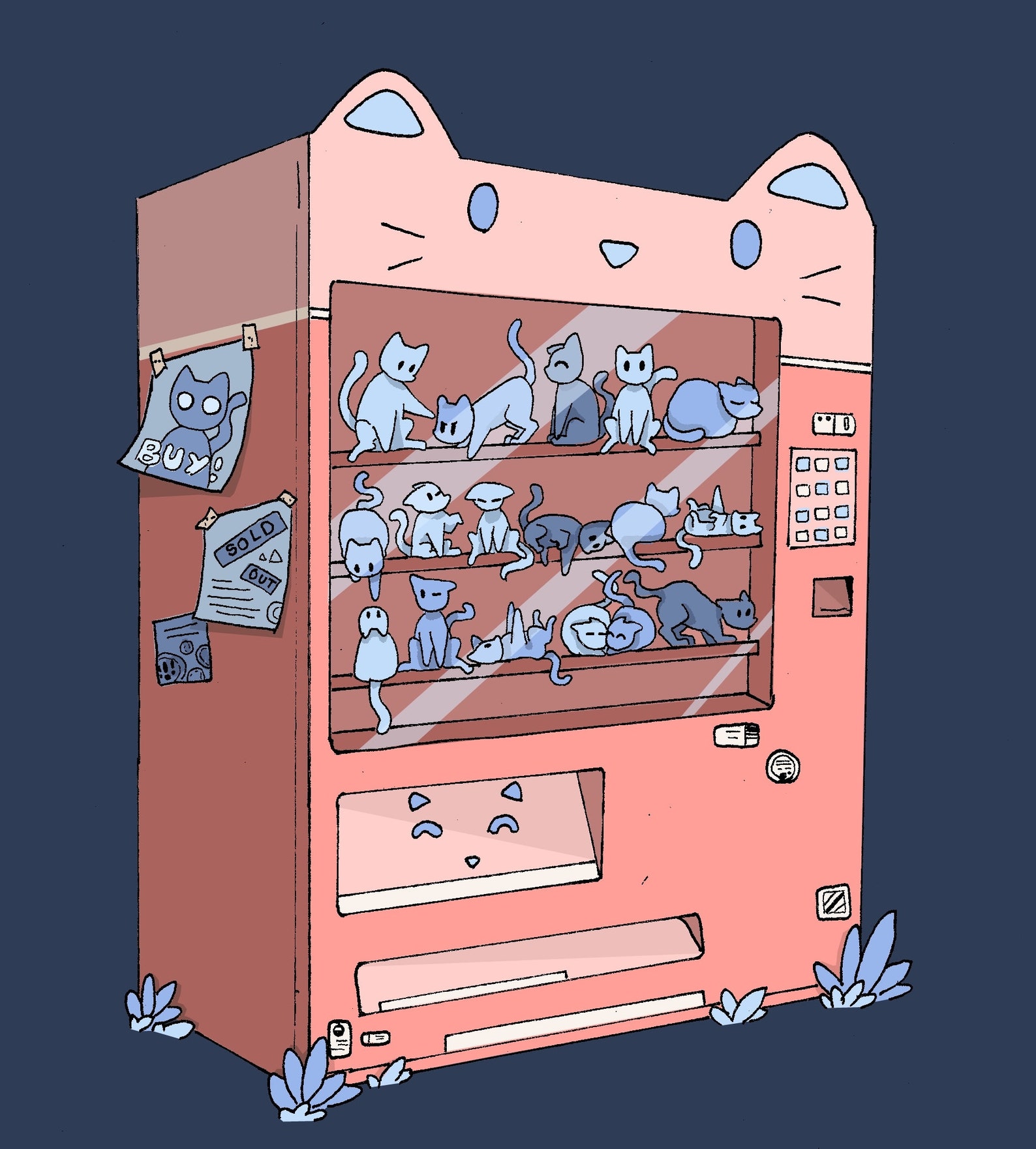 Cat Vending Machine | Etsy
