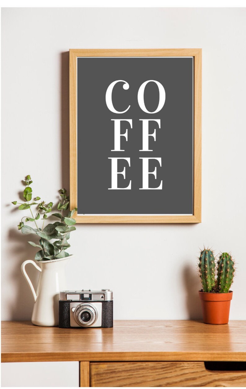 Coffee Poster Wall Art, Coffee Lover Poster, Coffee Wall Art, Coffee ...
