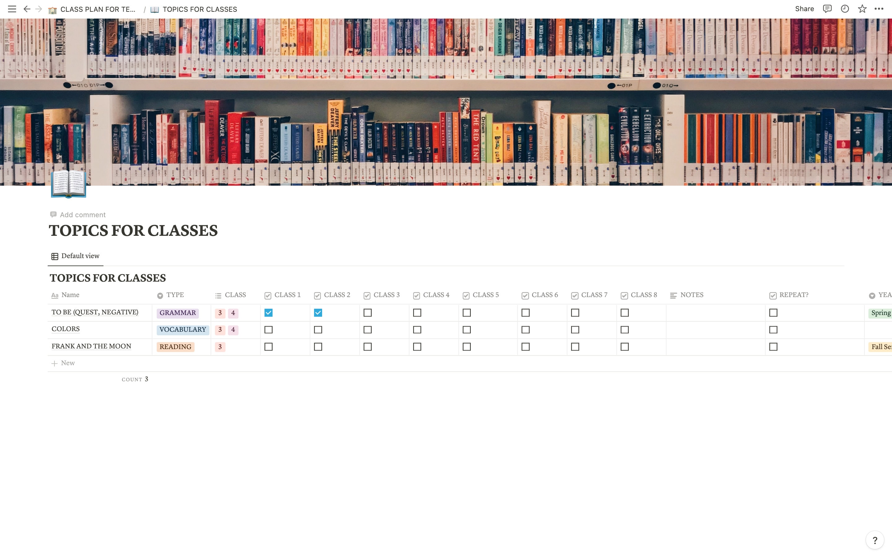 Notion Class Teacher Template Notion Planner for Teachers All in One ...