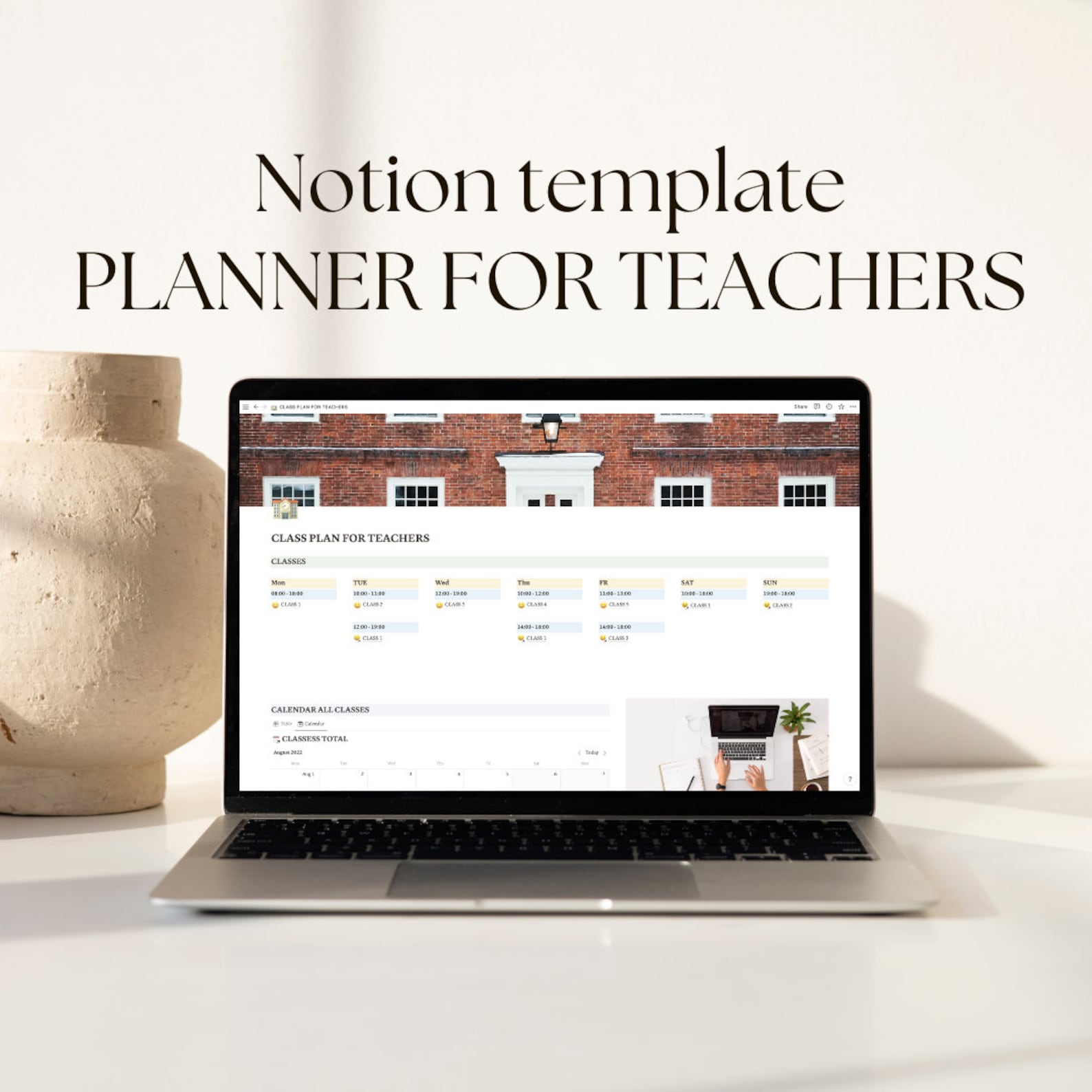 Notion Class Teacher Template Notion Planner for Teachers All in One ...