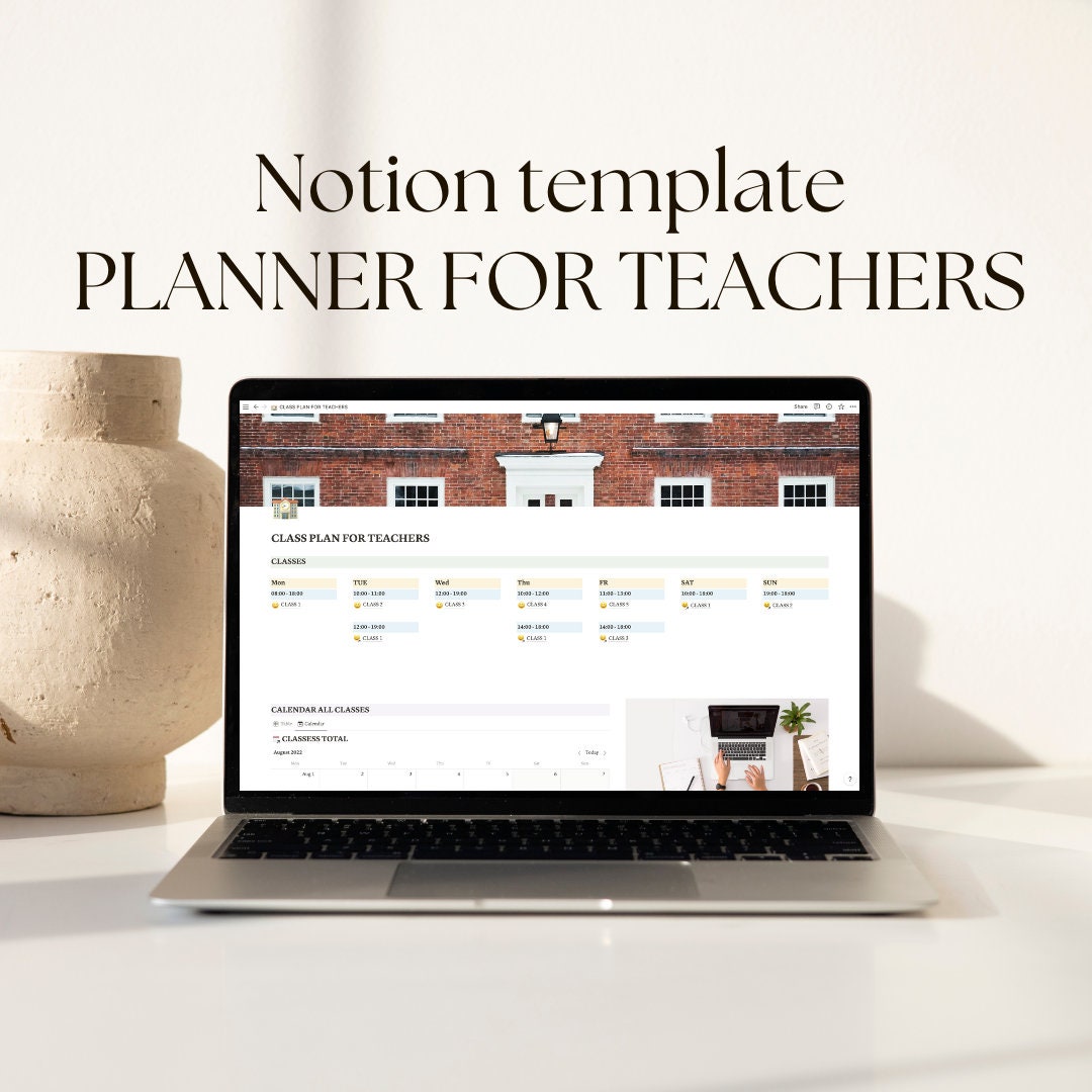 Notion Class Teacher Template Notion Planner for Teachers All in One ...