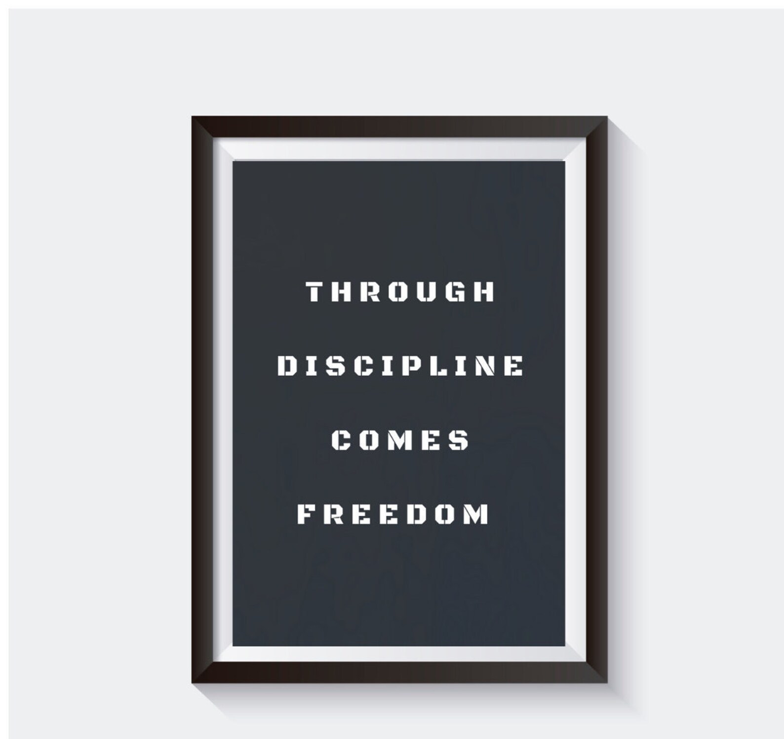 Through Discipline Comes Freedom, Home Art Decor, Gym Motivation, Jocko ...