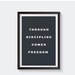 Through Discipline Comes Freedom, Home Art Decor, Gym Motivation, Jocko ...