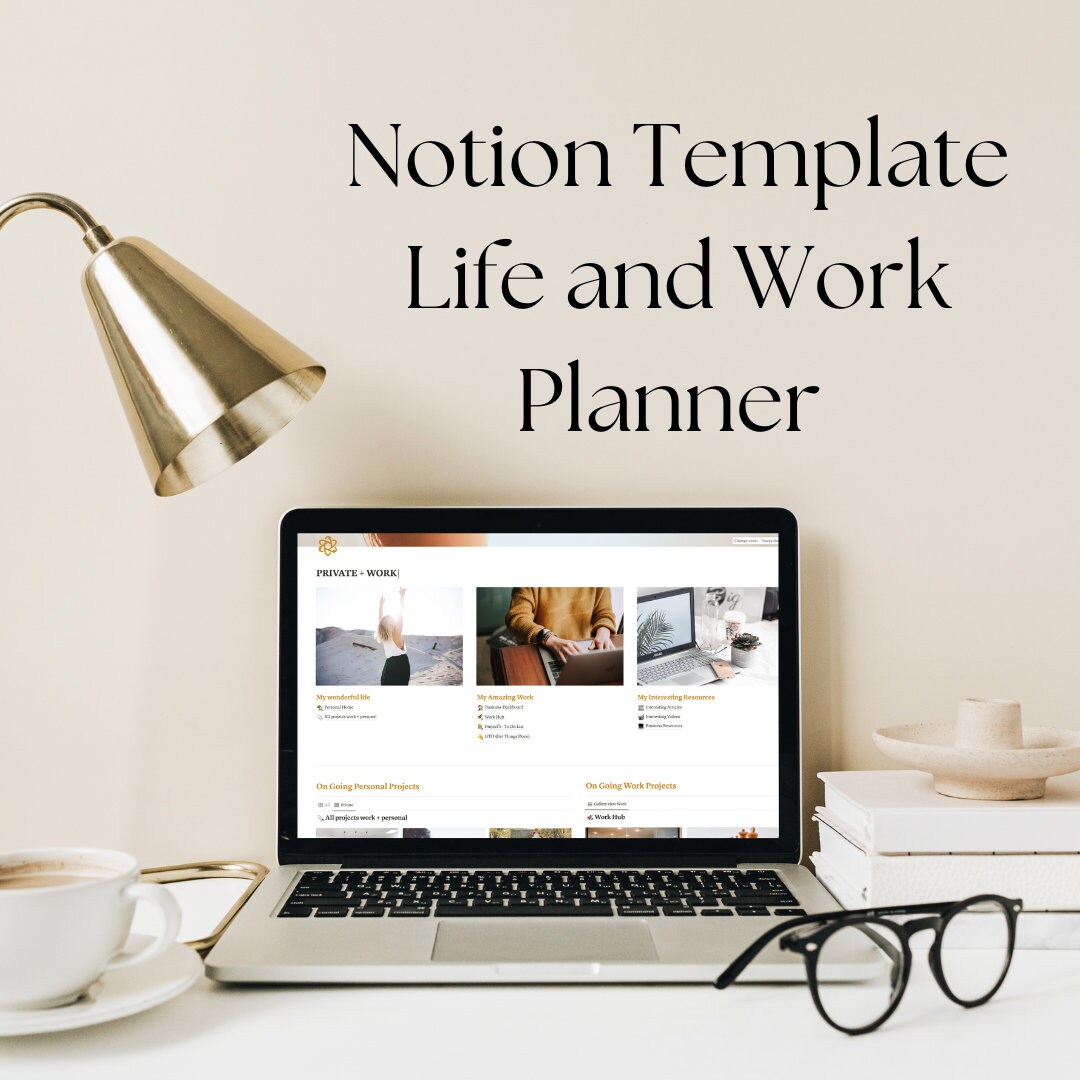 Notion Planner Template for Personal Life Digital Planner for Work ...